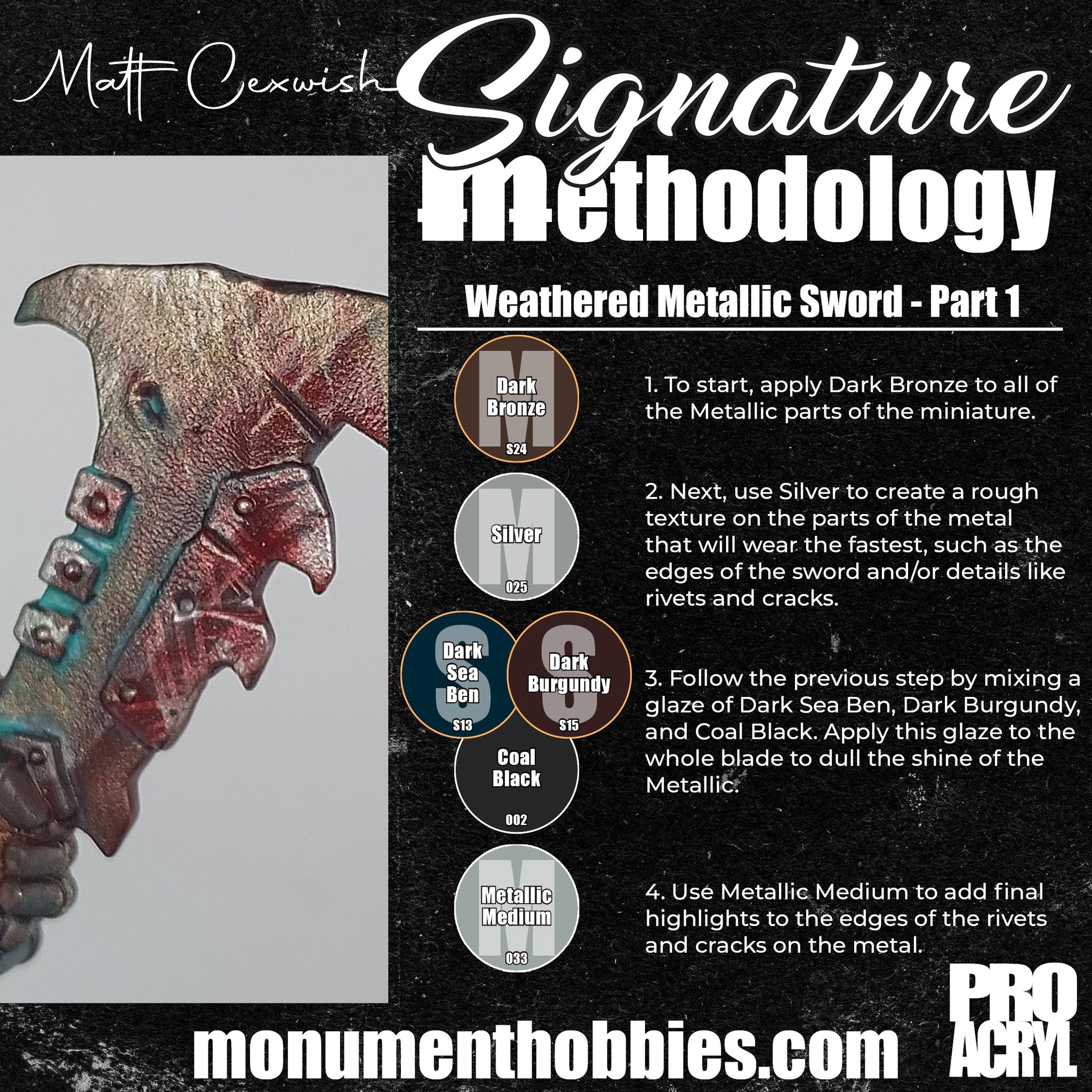 Signature Methodology #1 - Matt Cexwish - Weathered Metallic Sword