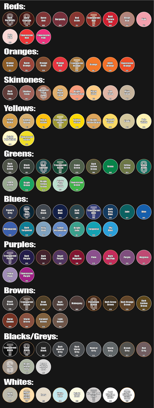 Our Paint Colors | Monument Hobbies