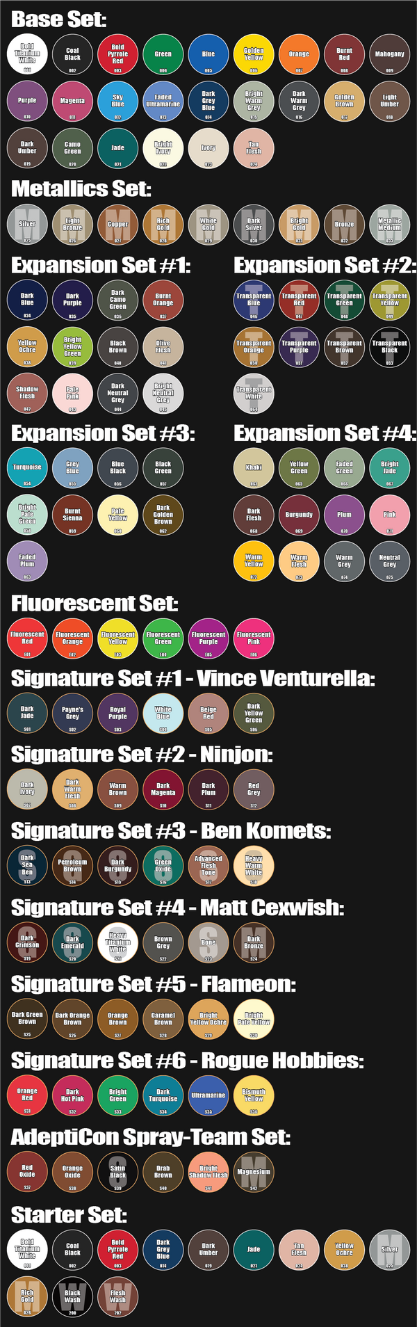 Our Paint Colors | Monument Hobbies