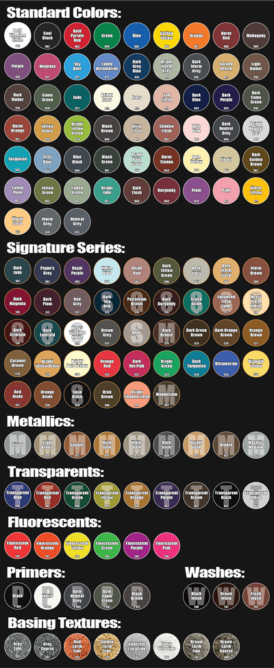Our Paint Colors | Monument Hobbies