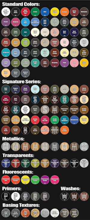 Our Paint Colors | Monument Hobbies