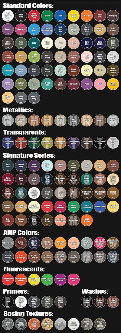 Our Paint Colors | Monument Hobbies